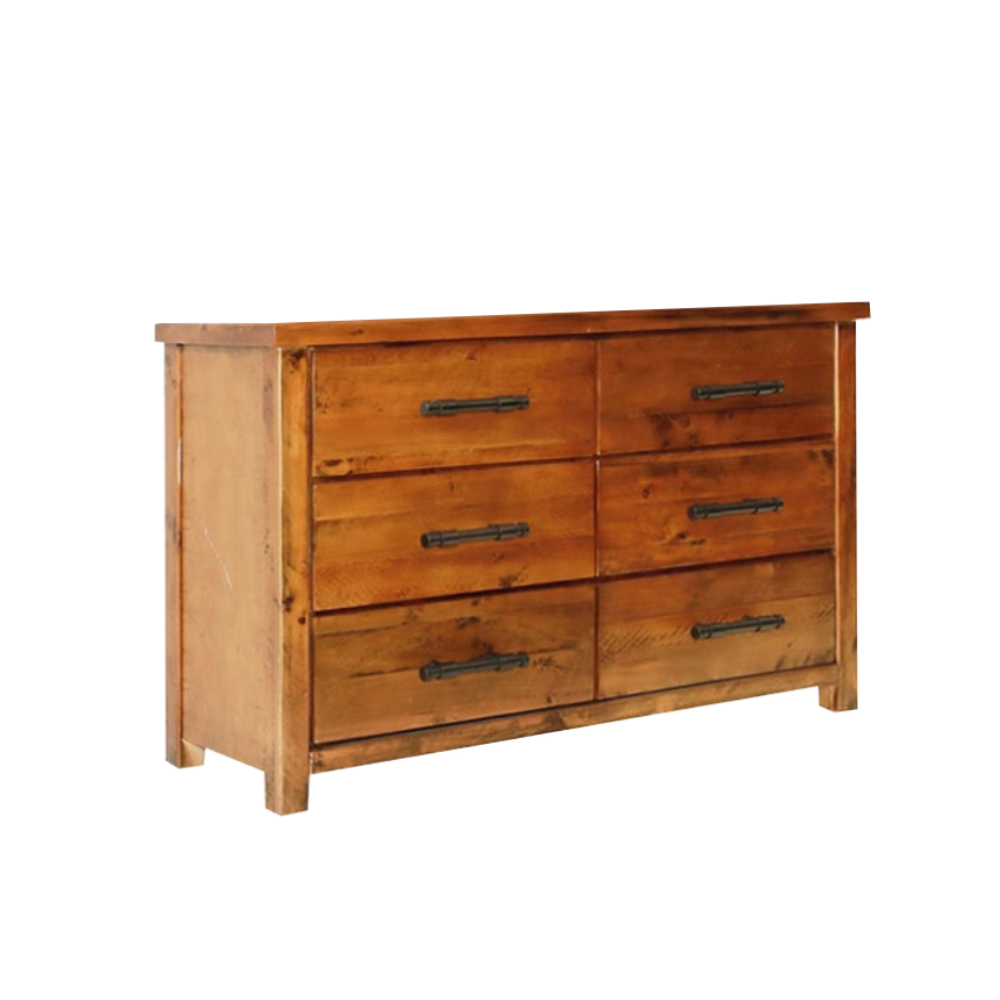 Columbus 6 Drawer Lowboy - Dream Furniture
